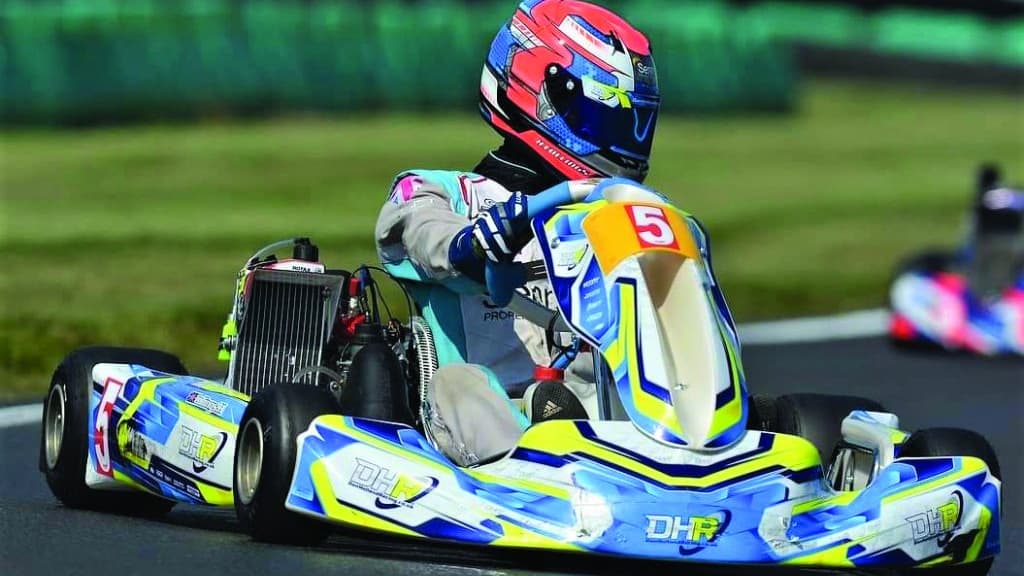 Life in the fast lane as Harrison wins kart grand prix ...