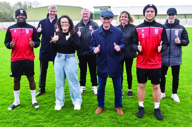 Woking FC players and staff all aiming for a place on the wing ...