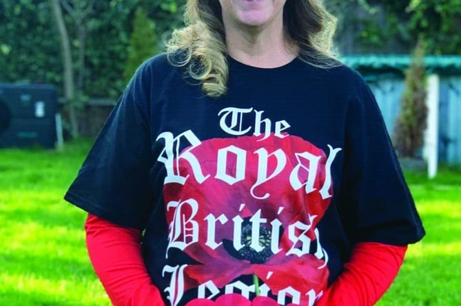 Cathy strides out on war memorials walk for Poppy Appeal ...