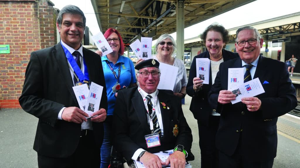 RBL fundraiser on whistlestop station tour | wokingnewsandmail.co.uk