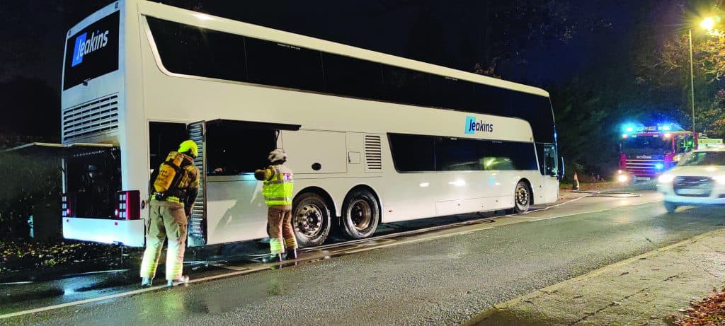 No injuries as coach engine catches fire | wokingnewsandmail.co.uk
