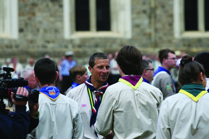 Scouts march into castle to receive their royal awards ...