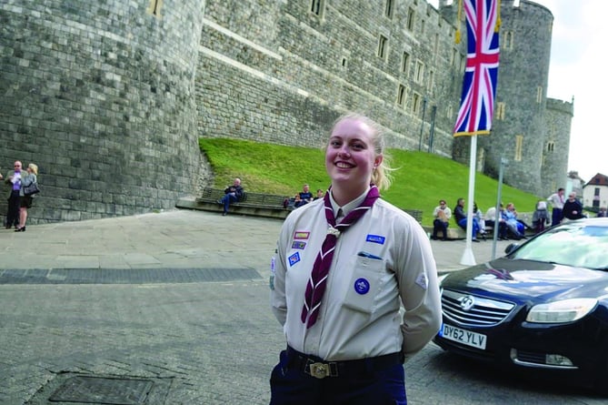 Scouts march into castle to receive their royal awards ...