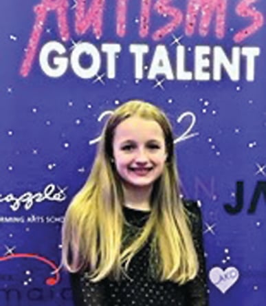Zoey displays performing skills for Autism’s Got Talent ...