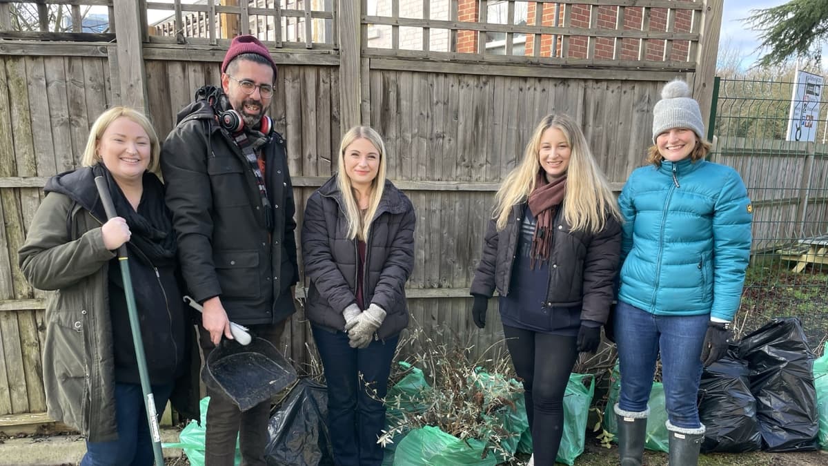 Woking charity LinkAble grateful as volunteers pitch in to help spruce ...