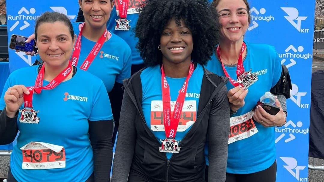 Woking fitness group strides out to raise funds for charity at Surrey ...