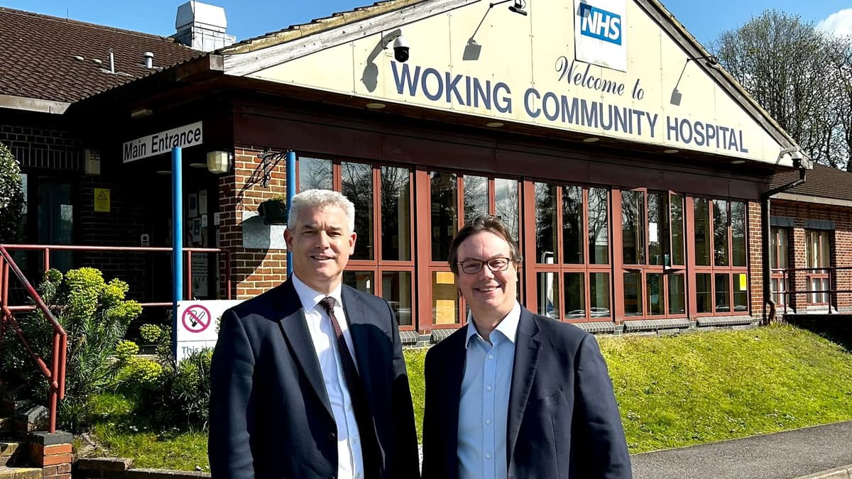 Secretary of State for Health visits Woking Community Hospital ...