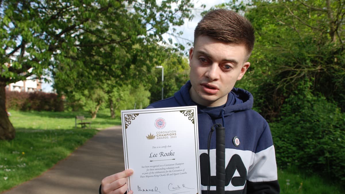 Blind teenager honoured by King and Queen celebrates accolade as ...