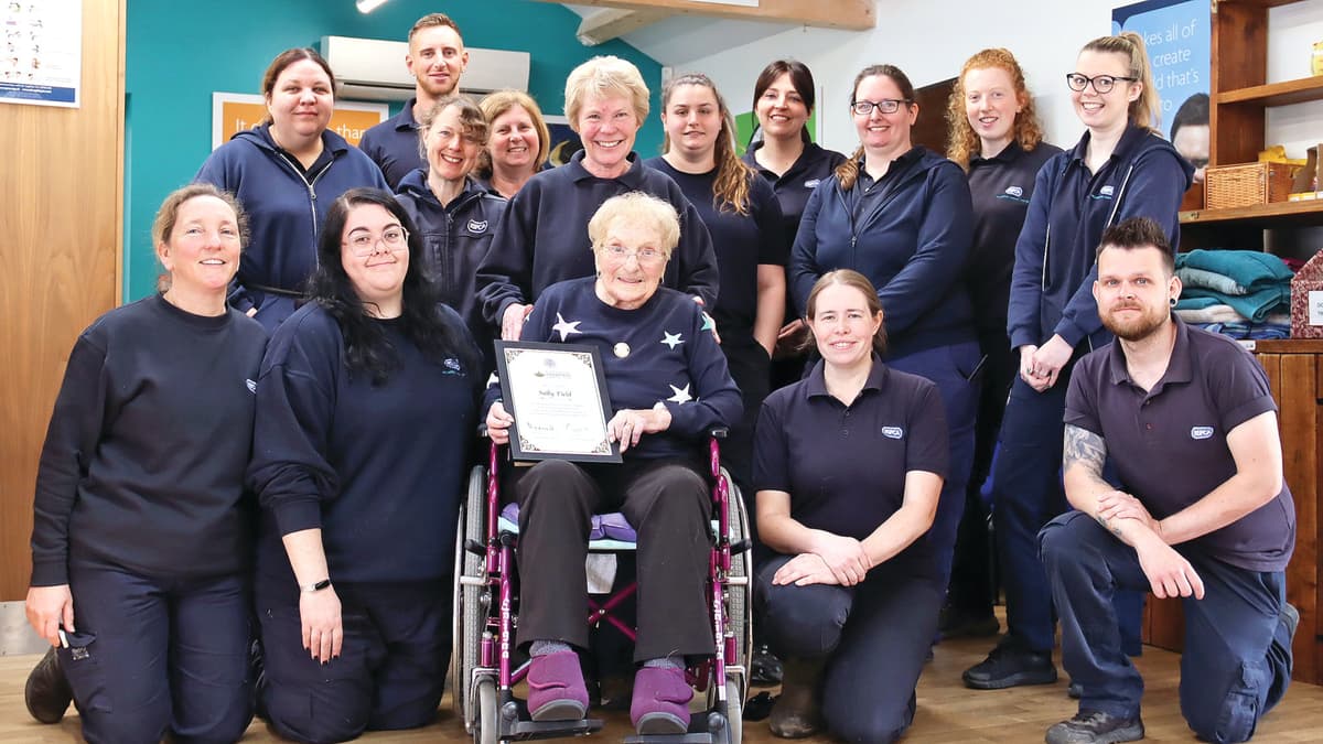 Sally is a Coronation Champion at the age of 104 for years of volunteer ...