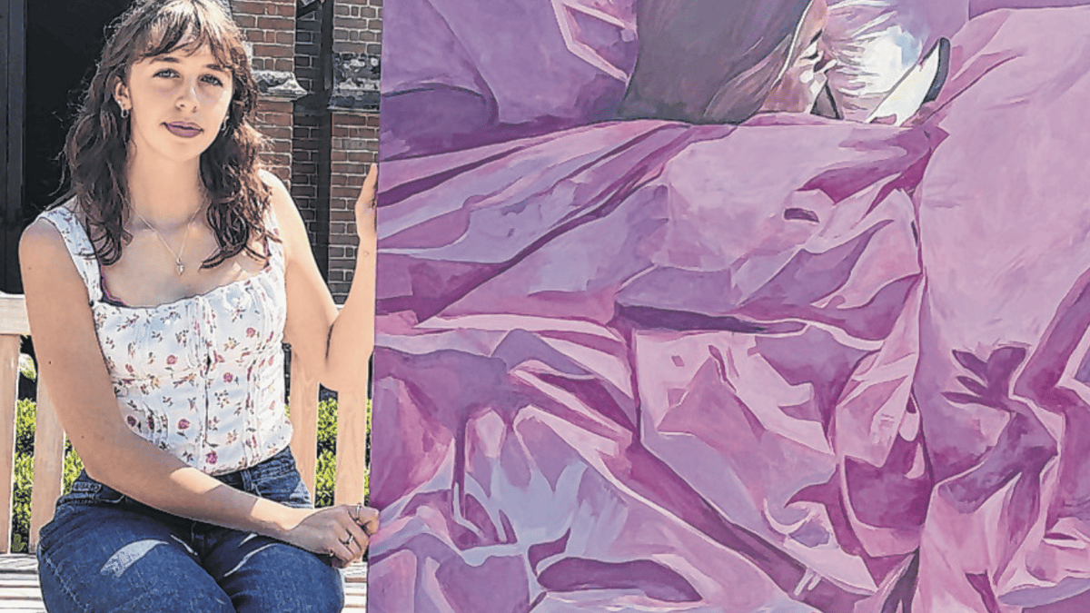 Portrait by Gordon's School student Ruby Parsons hanging in London's ...