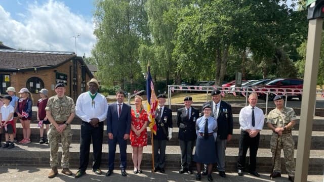 Whitehill & Bordon raises Armed Forces Day flag | wokingnewsandmail.co.uk