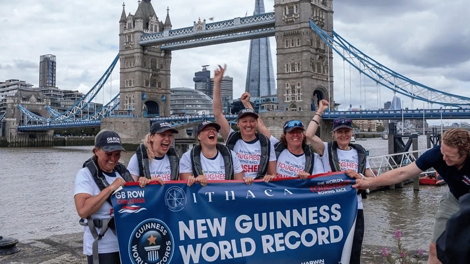 Horsell woman Sandra Gates is a record breaker for rowing round Britain ...