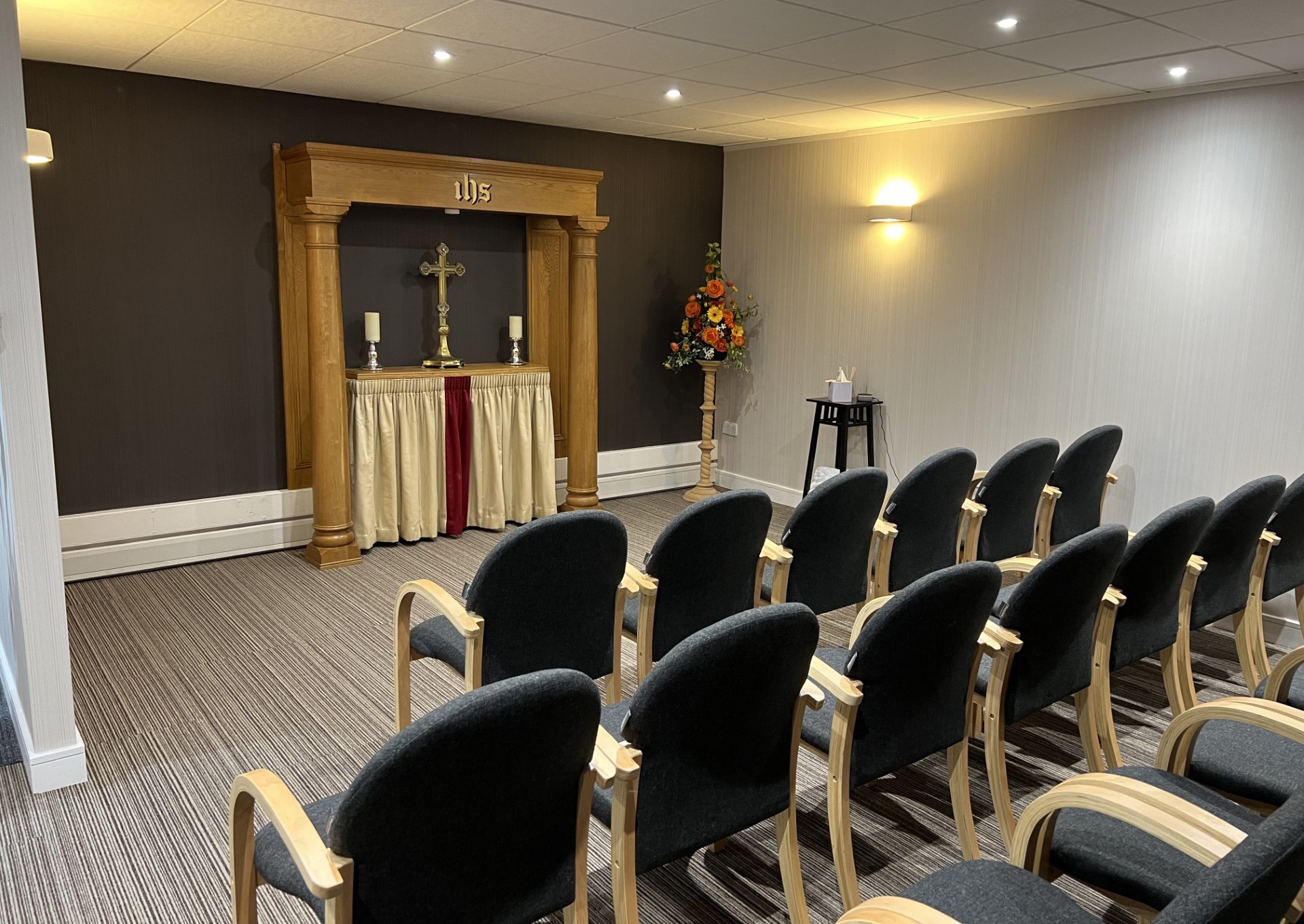 Woking Funeral Service's dedicated service chapel can seat 24 people ...