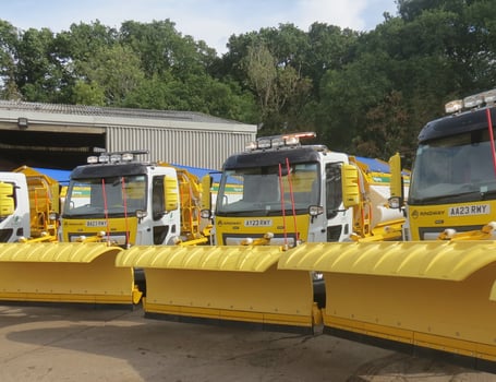 Ready Spready Go! Surrey unveils 38 new gritters for winter road safety ...