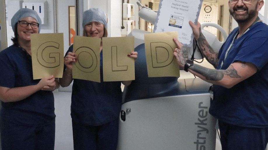 Nuffield Health Woking hospital receives gold-level Data Quality Award ...
