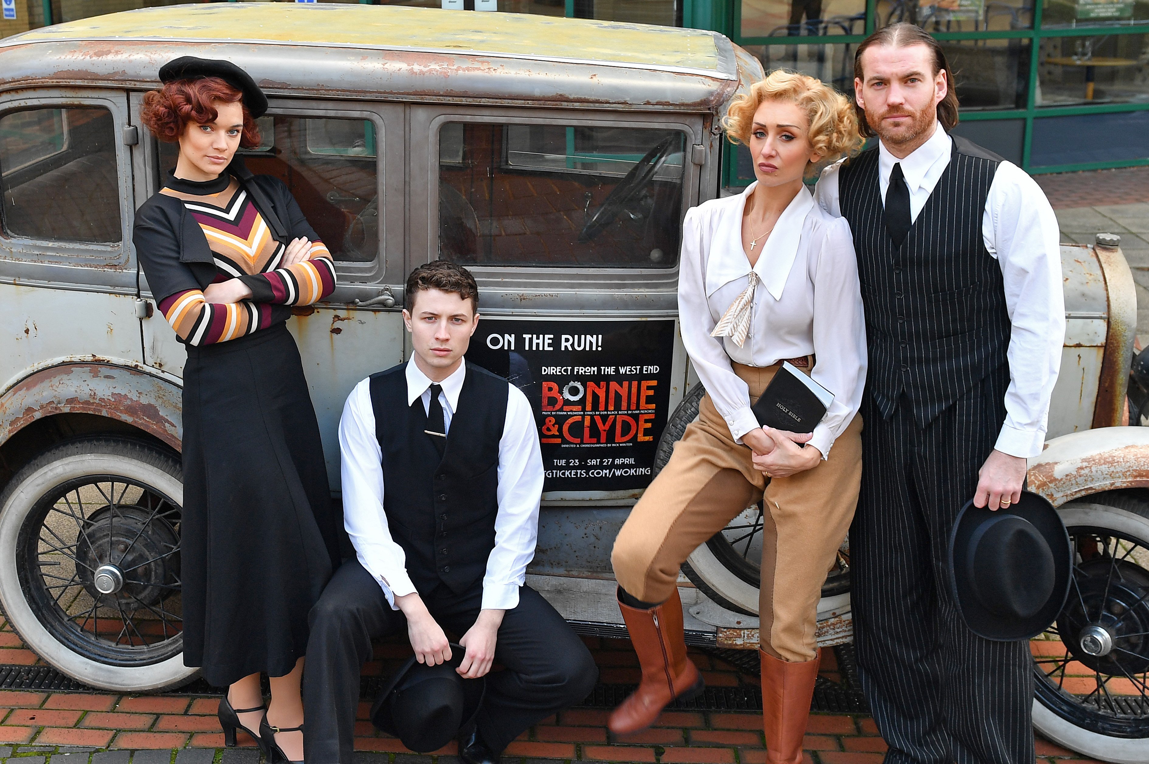 Bonnie & Clyde hold up Woking before New Victoria Theatre show ...