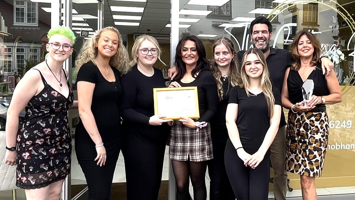 Hair salon's award shows it's a cut above the rest | wokingnewsandmail ...