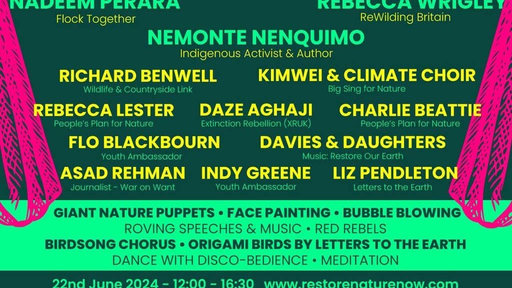 Restore Nature Now: people to march for environmental action ...