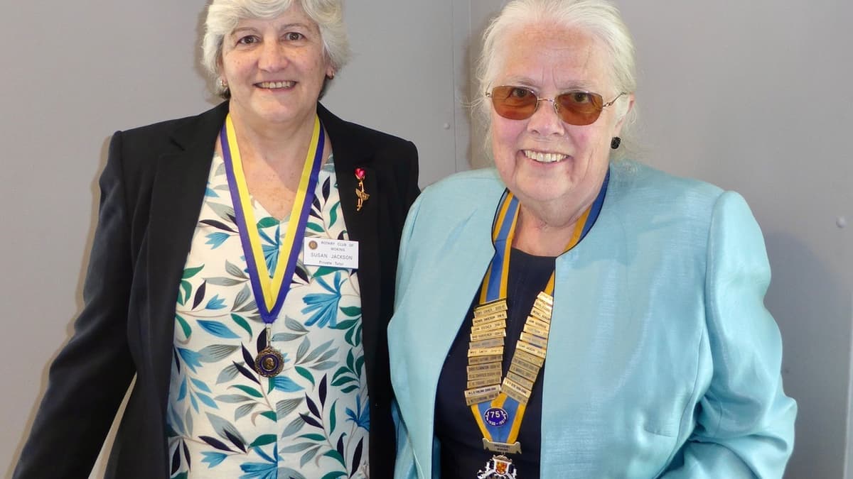Rotary Club of Woking's new president and swimathon update ...