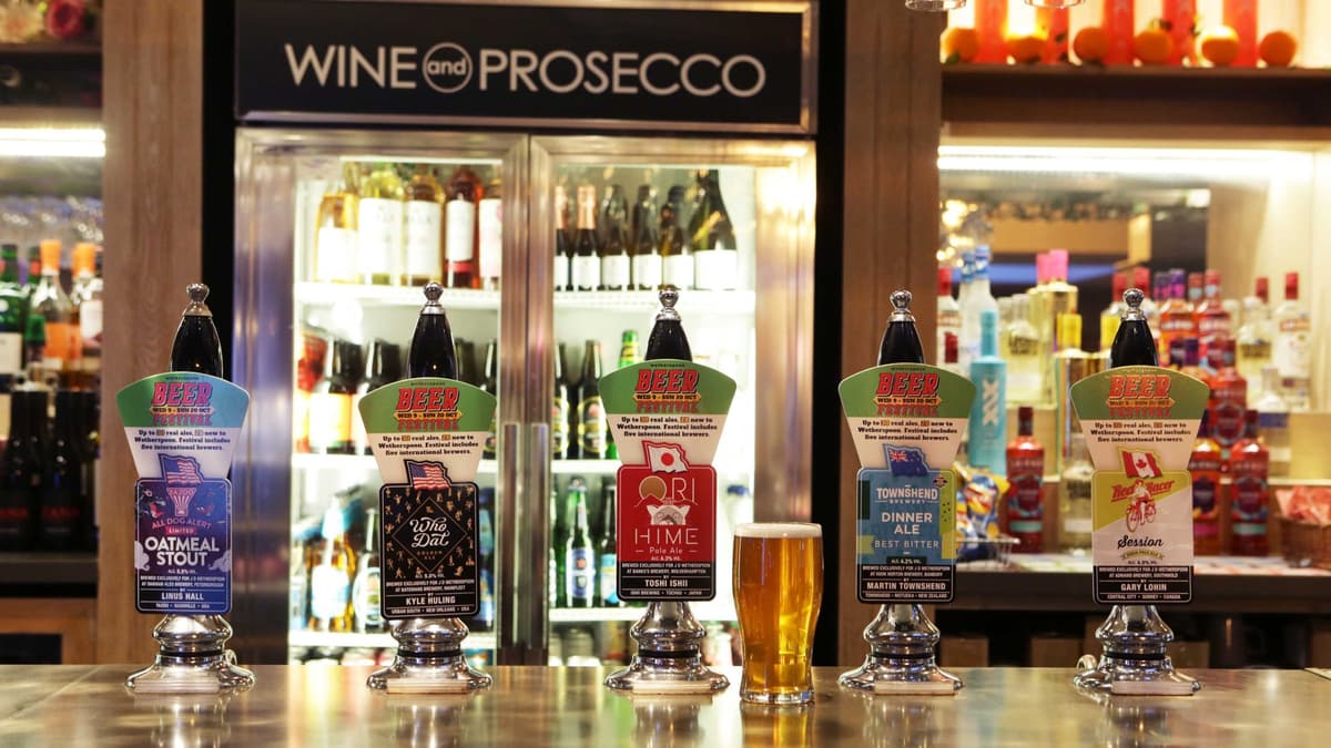 Cheers! Woking's Wetherspoons pub The Herbert Wells hosts beer festival ...