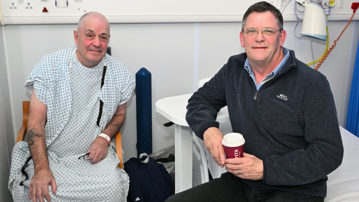 Brothers have life-saving prostrate treatment at same Surrey hospital ...