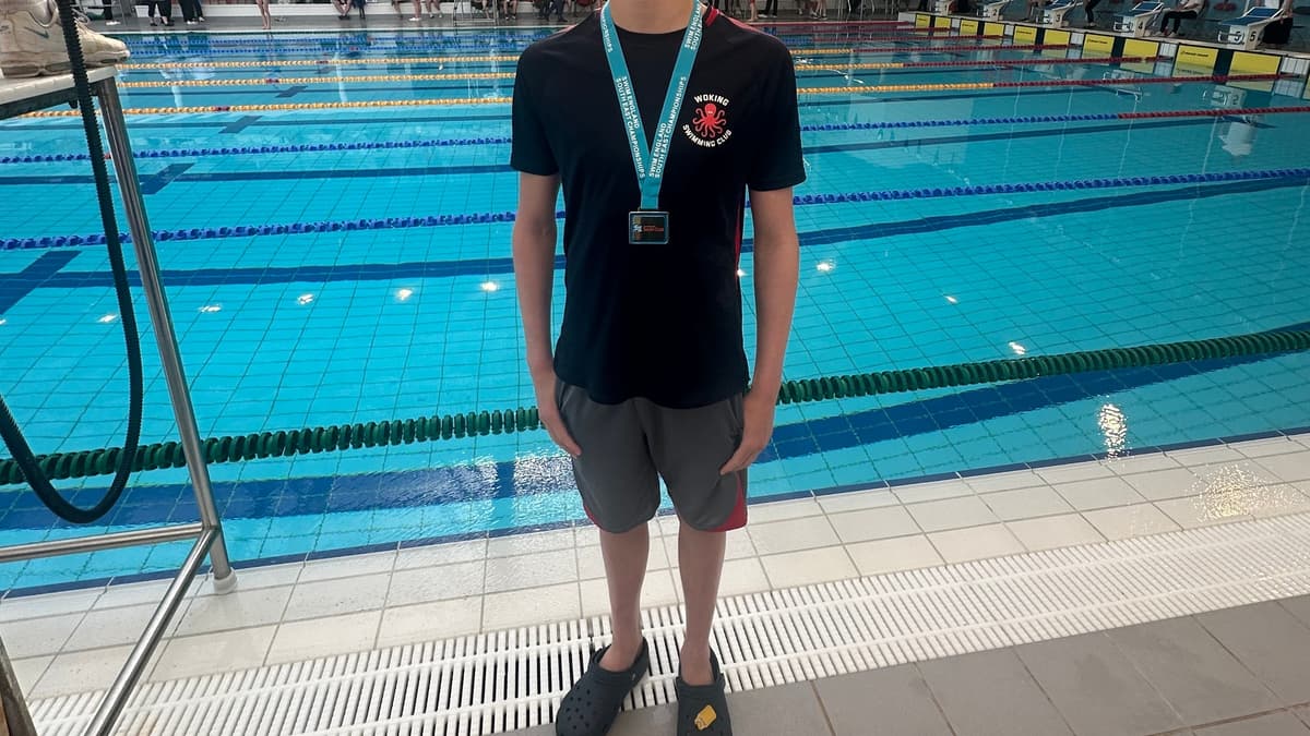 Gold for Woking swimmer Josh Hutchinson in regional championship ...