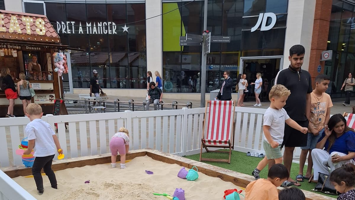 Hit the beach in the heart of Woking for summer sunshine fun ...