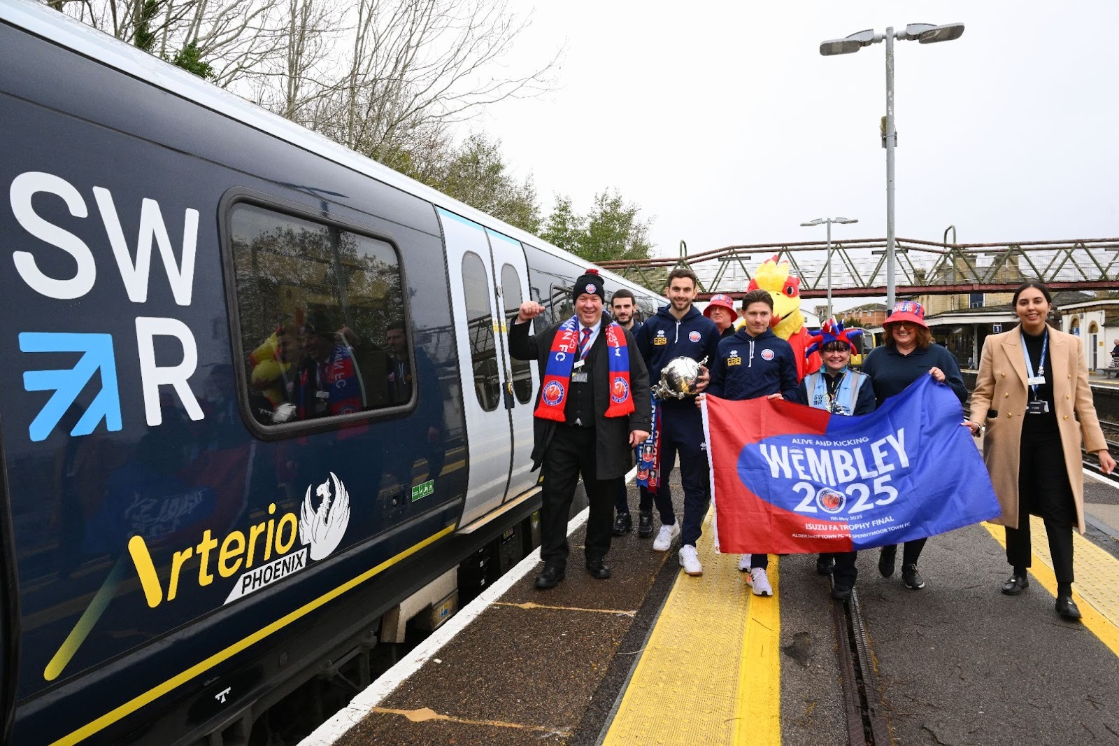 New Phoenix train pays tribute to Aldershot Town’s historic Wembley win ...