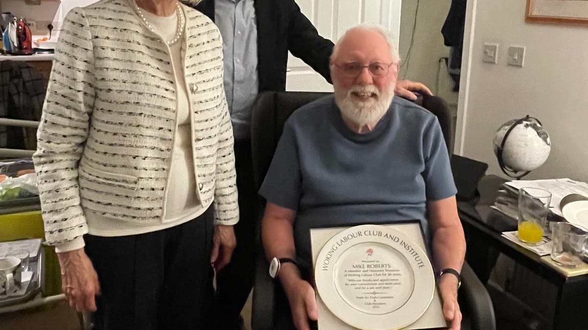 Labour club's tribute to Mike for decades of stalwart service ...