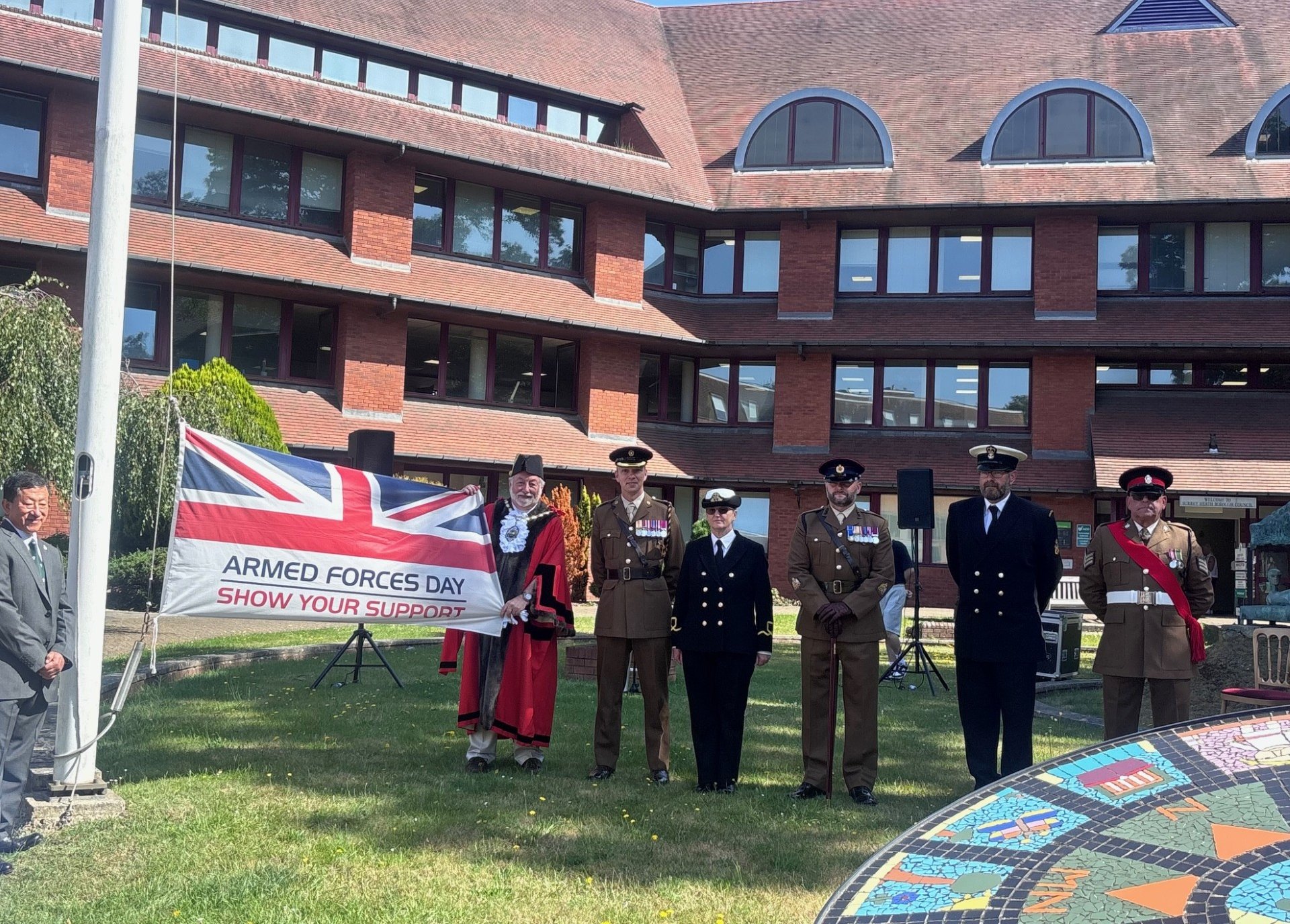 Surrey Heath raise flag for Armed Forces Week | wokingnewsandmail.co.uk